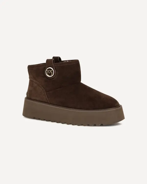 Pinko Martina 08 Suede Platform Boots