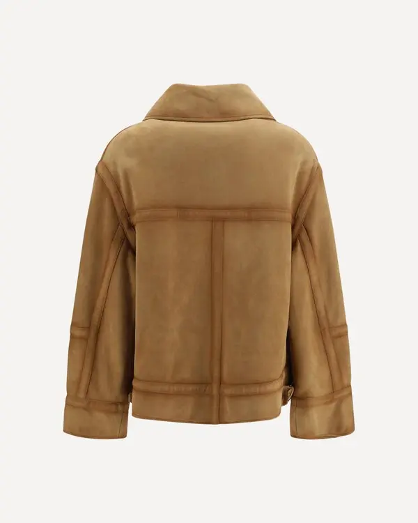 Ermanno Scervino Heritage Detail Suede Aviator Bomber Jacket