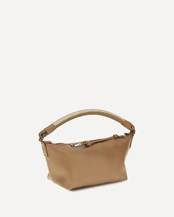 Loewe Mini Cala Lamb Leather Shoulder Bag - Brown
