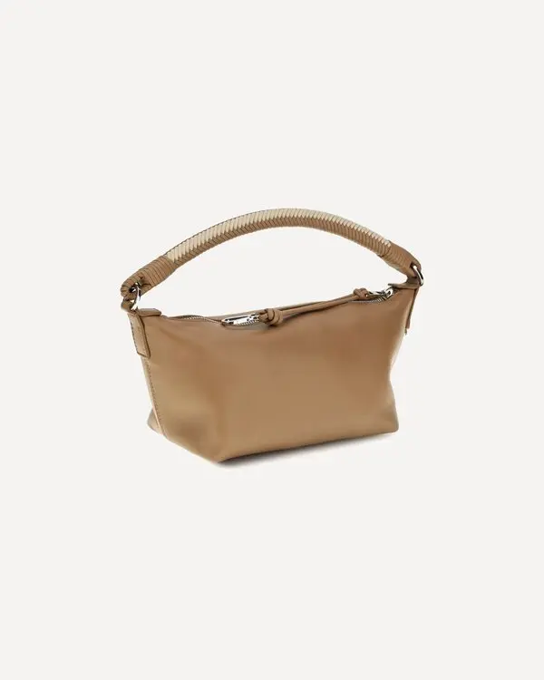 Loewe Mini Cala Lamb Leather Shoulder Bag - Brown