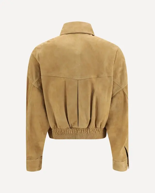 Versace Suede Blouson Jacket