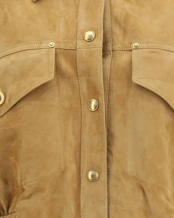 Versace Suede Blouson Jacket