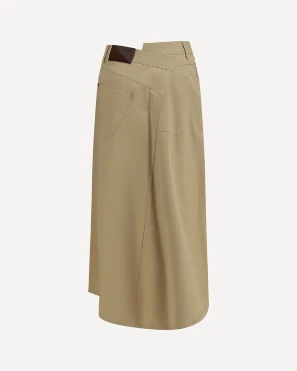 Loewe Asymmetric Cotton Skirt