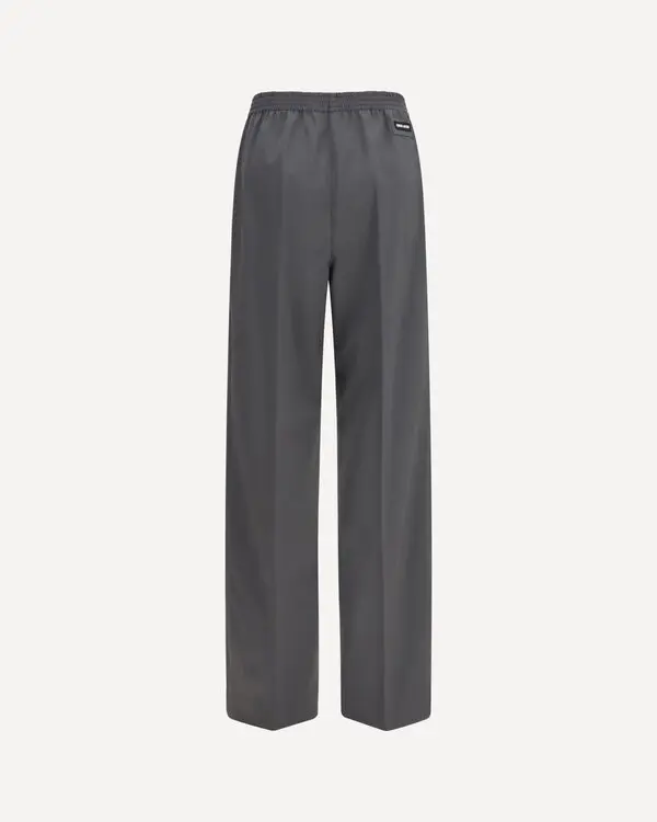 Miu Miu Elasticated Straight Leg Wool Pants