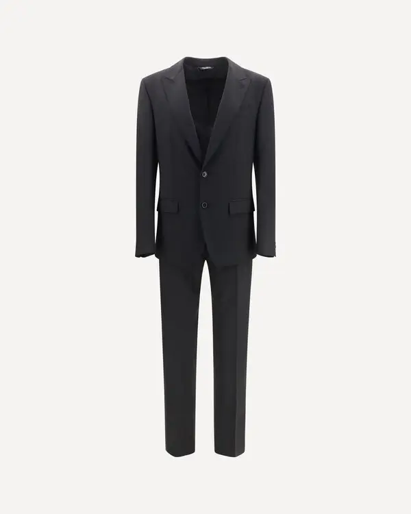 Dolce & Gabbana Martini Light Single-breasted Wool Gabardine Suit