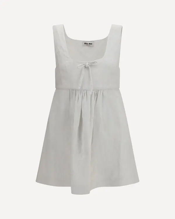 Miu Miu Linen Short Dress