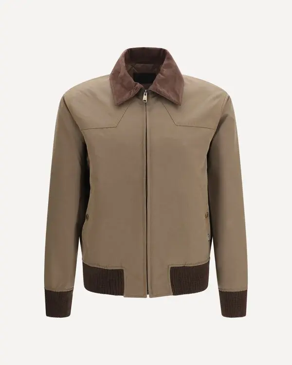 Prada Jacket With Corduroy Collar