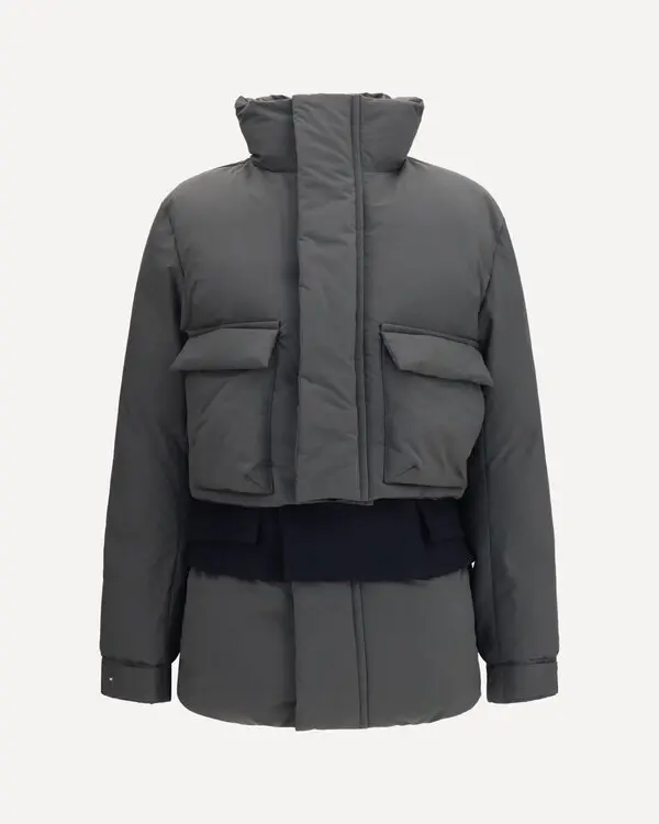 Sacai Double Padded Jacket With Zip Closure
