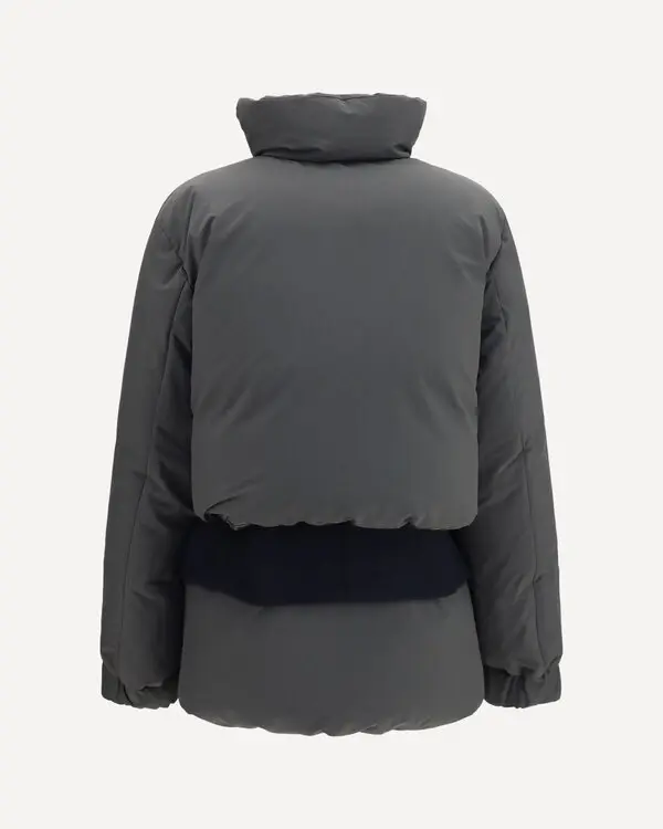 Sacai Double Padded Jacket With Zip Closure