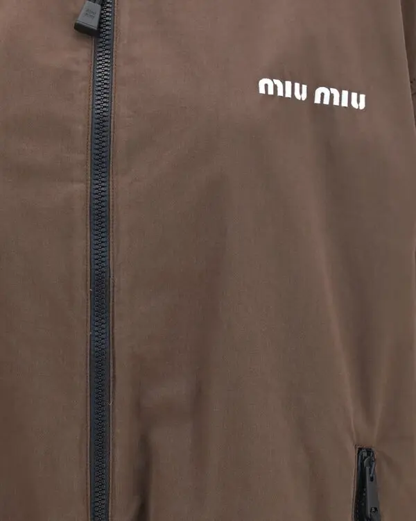 Miu Miu Gabardine Jacket With Zip