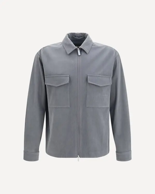 Herno Corduroy Jacket With Zip Mae