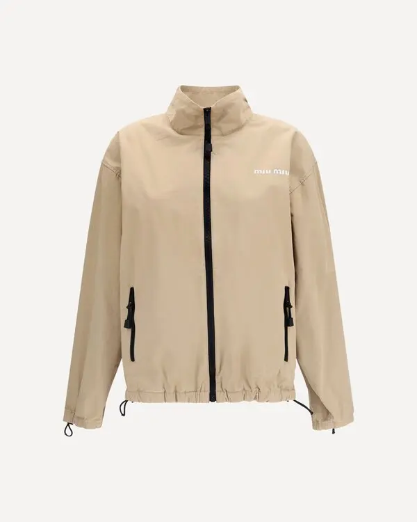 Miu Miu Gabardine Jacket With Zip