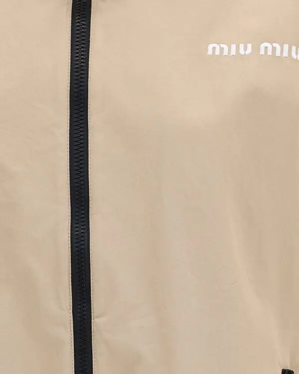 Miu Miu Gabardine Jacket With Zip