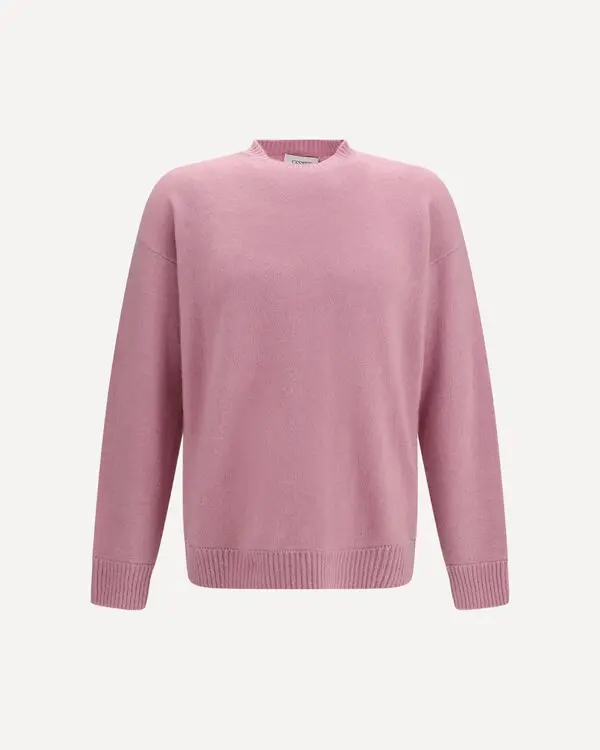 LANEUS Cashmere And Silk Crewneck Sweater - Pink