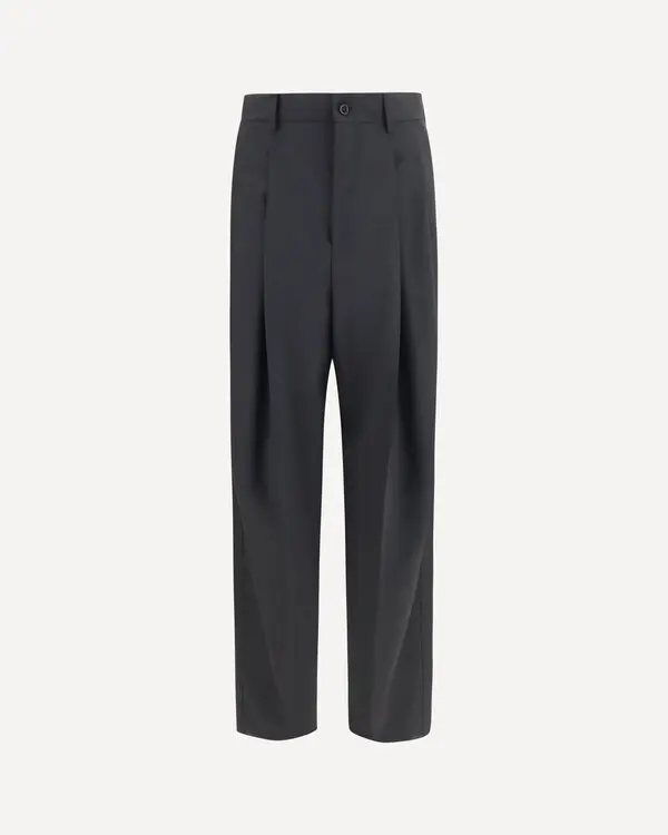 Dolce & Gabbana Wide-leg Wool Blend Tailored Pants