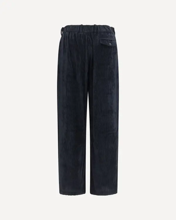 Giorgio Armani Wide-leg Ribbed Velvet Pants