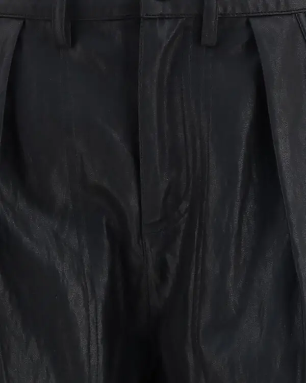 KRISTINA TI Straight-leg Faux Leather Pants With Vintage Effect