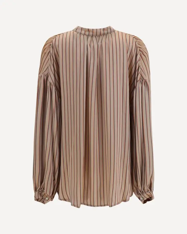 KRISTINA TI Silk Blend Striped Shirt
