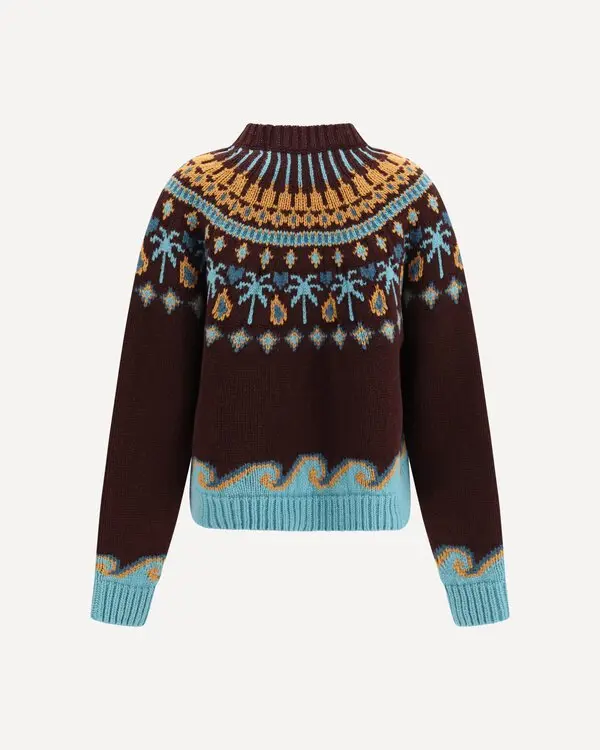 Alanui Sweet Winter" Jacquard Knit Wool Sweater