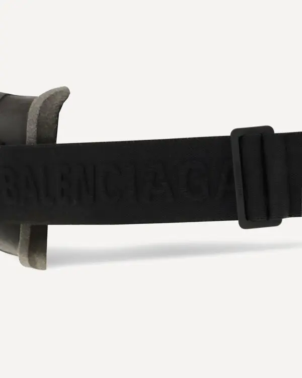 Balenciaga Mirrored Ski Mask Sunglasses - Black
