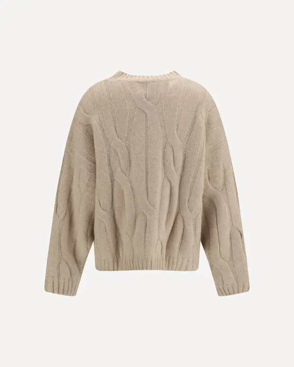 ALLUDE Cahmere And Ilk Weater With Voluminou Leeve