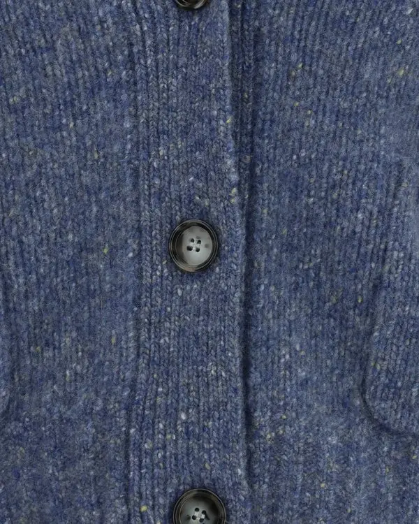 ALLUDE Cashmere V-neck Cardigan - Blue