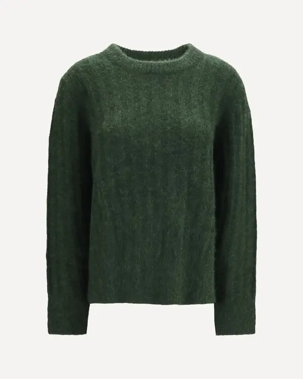 ALLUDE Cashmere And Silk Crewneck Sweater