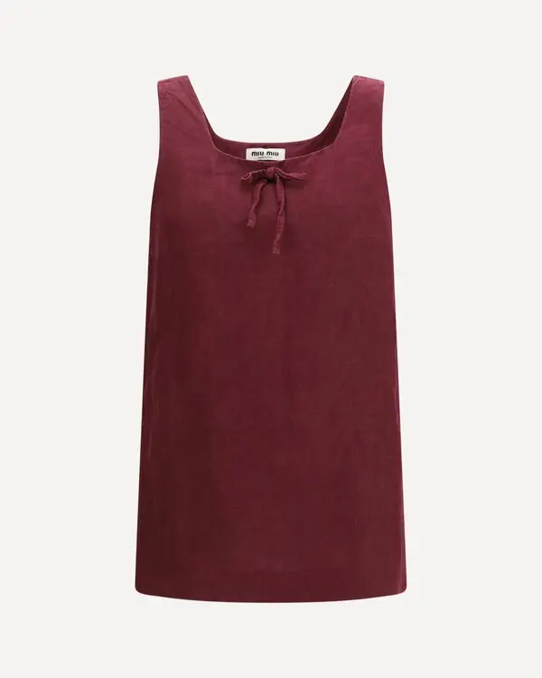 Miu Miu Linen Short Dress