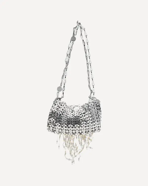 Rabanne Nano 1969 Pearl Fringe Shoulder Bag