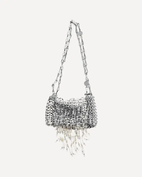 Rabanne Nano 1969 Pearl Fringe Shoulder Bag