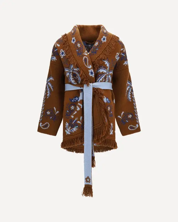 Alanui Island Roots Cardigan With Belt
