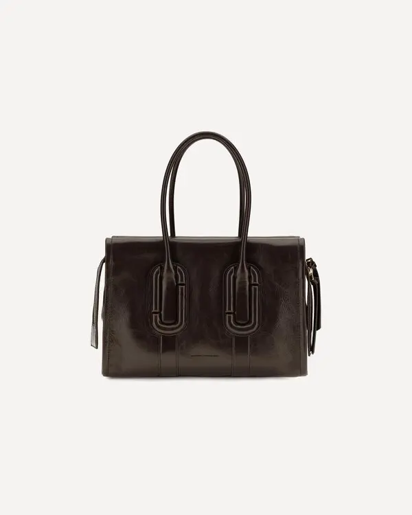 Marc Jacobs Babe City Tote Leather Handbag - Brown