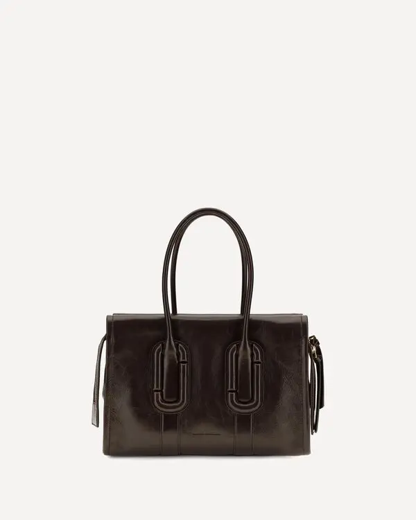 Marc Jacobs Babe City Tote Leather Handbag - Brown