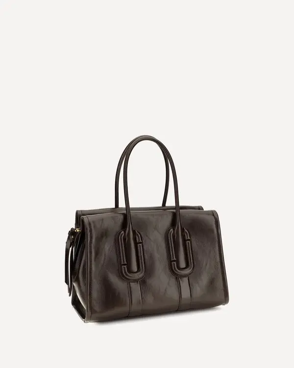 Marc Jacobs Babe City Tote Leather Handbag - Brown