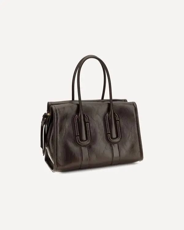 Marc Jacobs Babe City Tote Leather Handbag - Brown