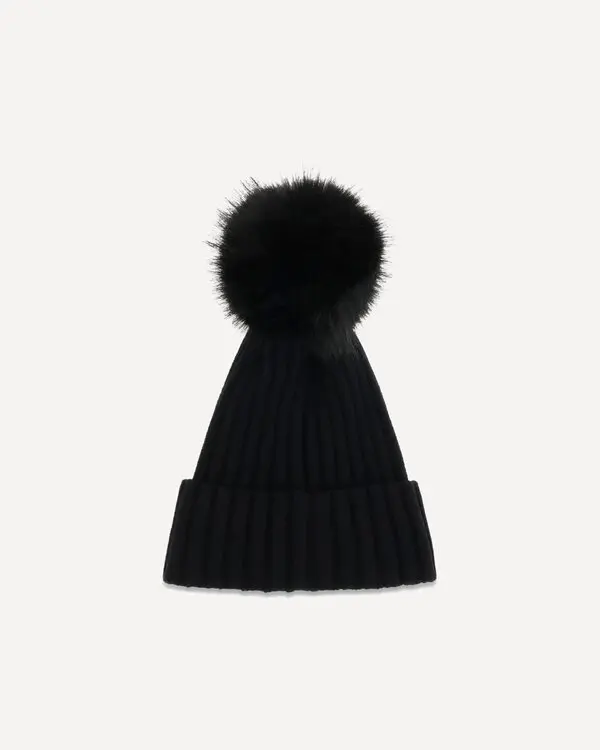 Moncler Wool Hat With Pon Pon