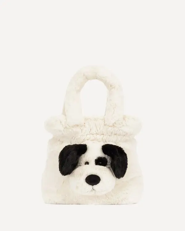 JELLYCAT Rufferty Puppy Handbag - White