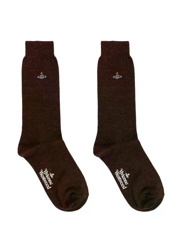VIVIENNE WESTWOOD Embroidered Orb Socks