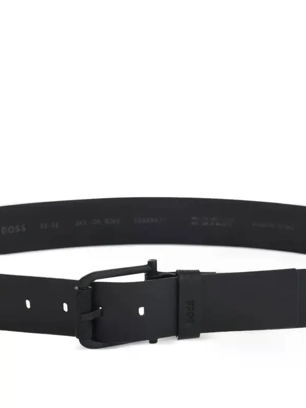 BOSS Logo-emed Leather Belt