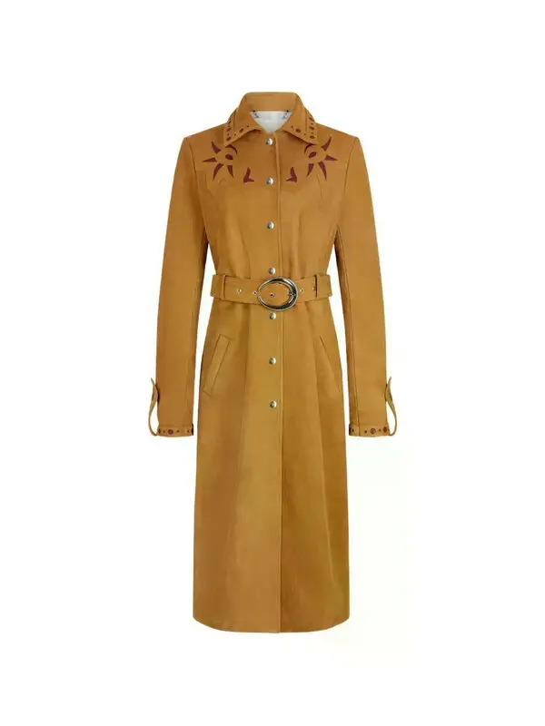 Rabanne Suede Trench Coat