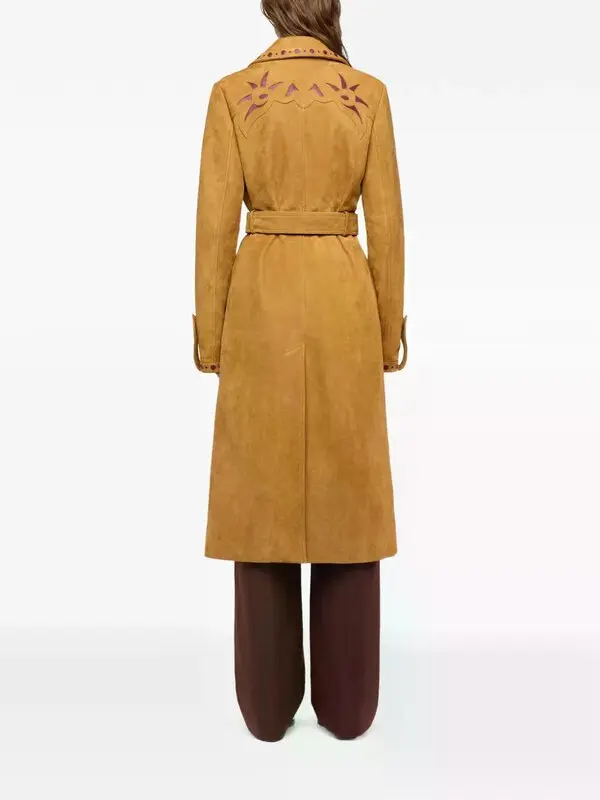 Rabanne Suede Trench Coat