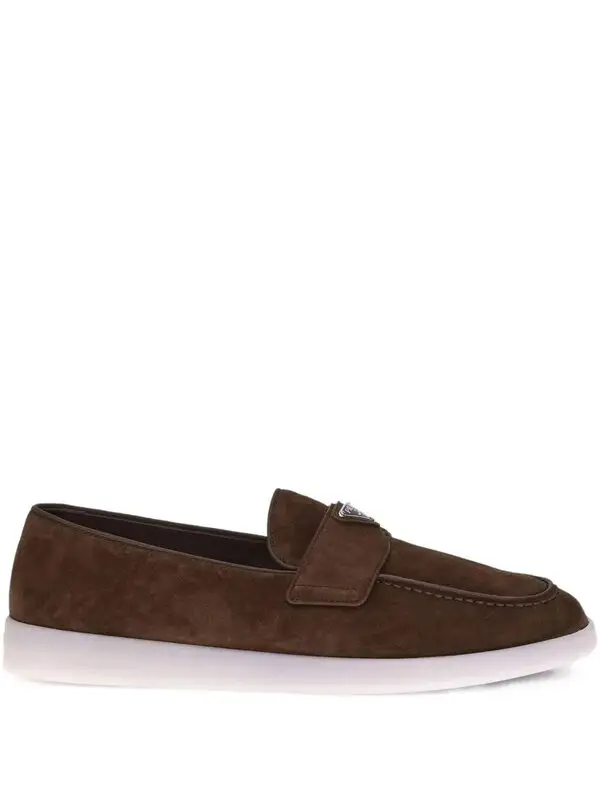 Prada Soft Suede Loafers