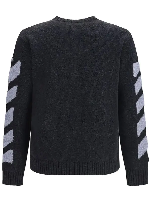Off-White Diag Fuzzy Knit Crewneck