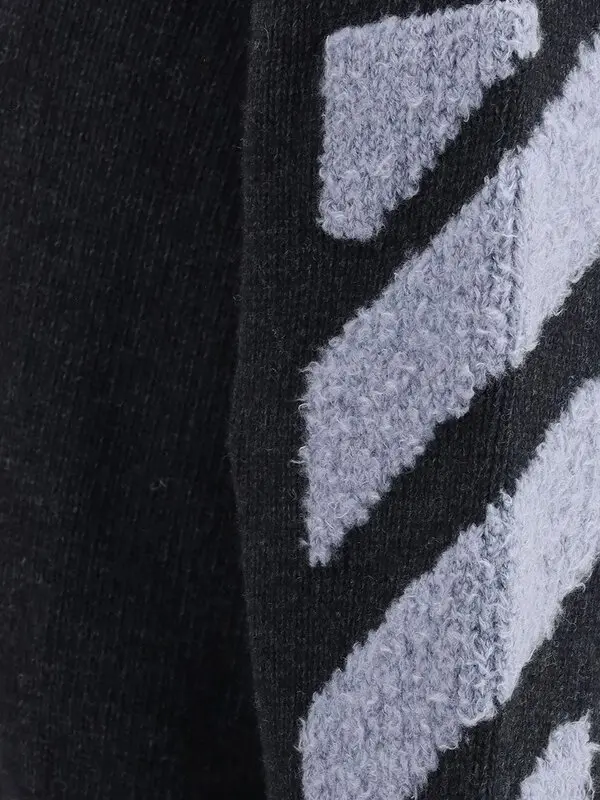 Off-White Diag Fuzzy Knit Crewneck