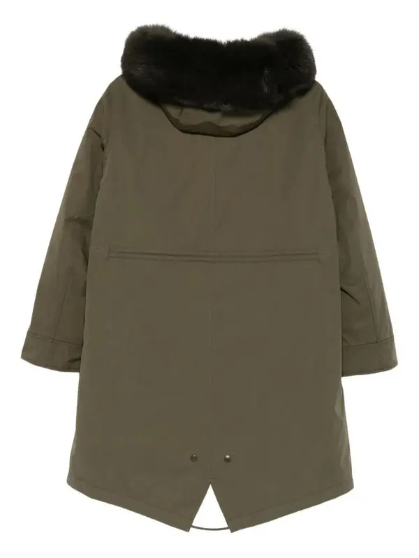 YVES SALOMON Fur Hood Long Parka
