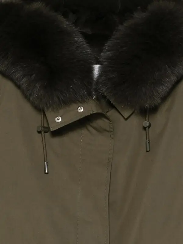 YVES SALOMON Fur Hood Long Parka