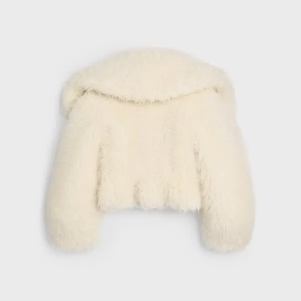 Celine Jacket In Fluffy Wool