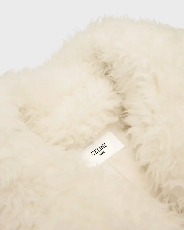 Celine Jacket In Fluffy Wool