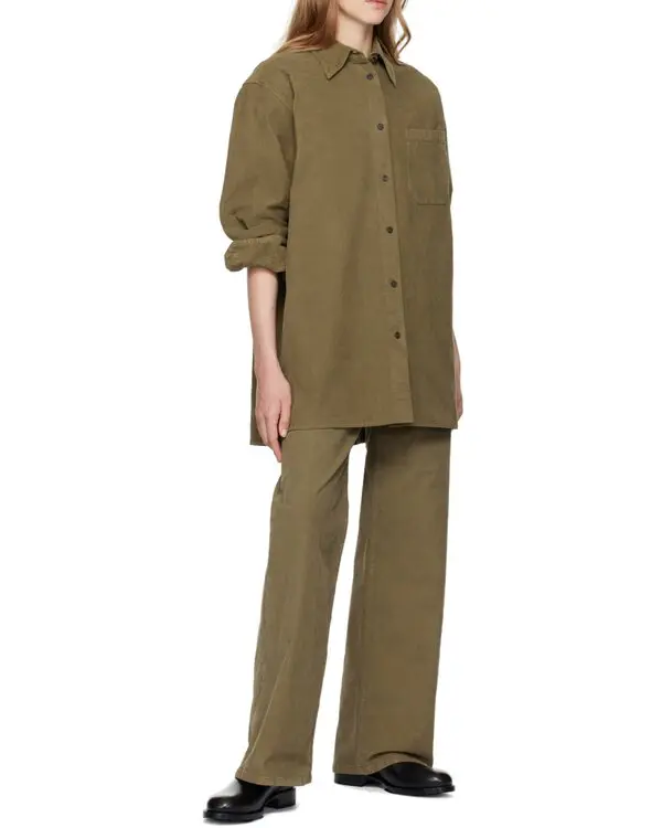 THE ROW Corduroy Long Sleeve Shirt