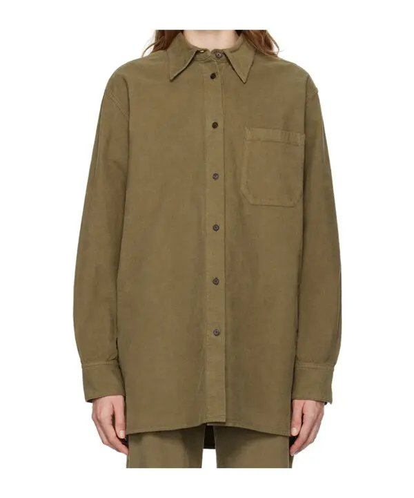 THE ROW Corduroy Long Sleeve Shirt